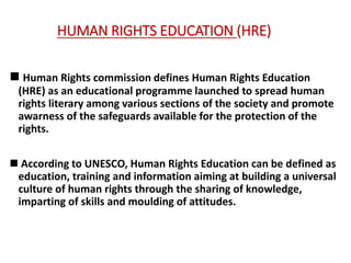 HUMAN RIGHTS ED-WPS Office.pptx HRE as an educational programme | PPT
