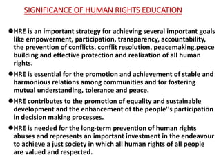 HUMAN RIGHTS ED-WPS Office.pptx HRE as an educational programme | PPTX
