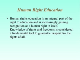 Human rights education | PPT