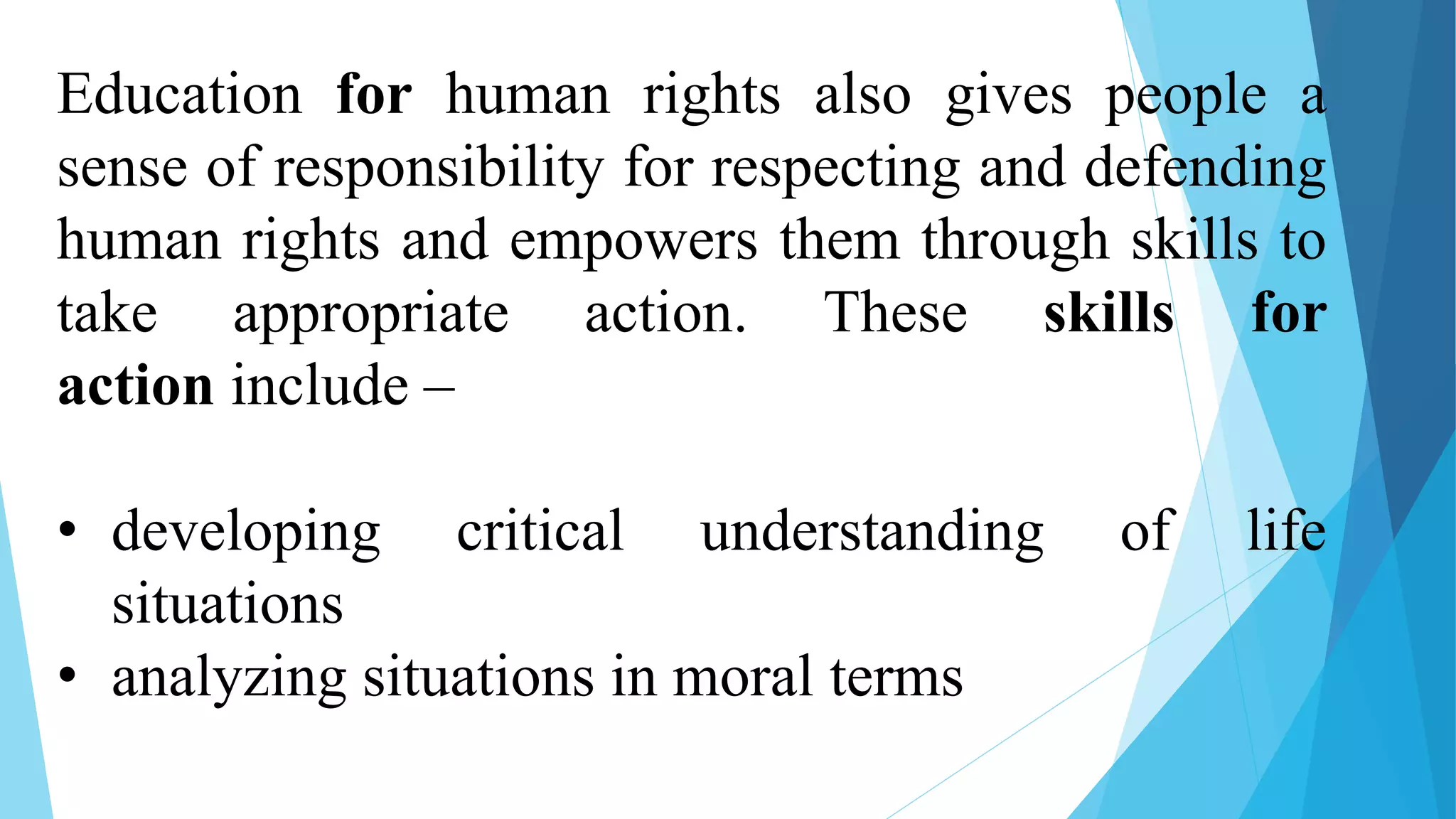 Human rights education | PPTX