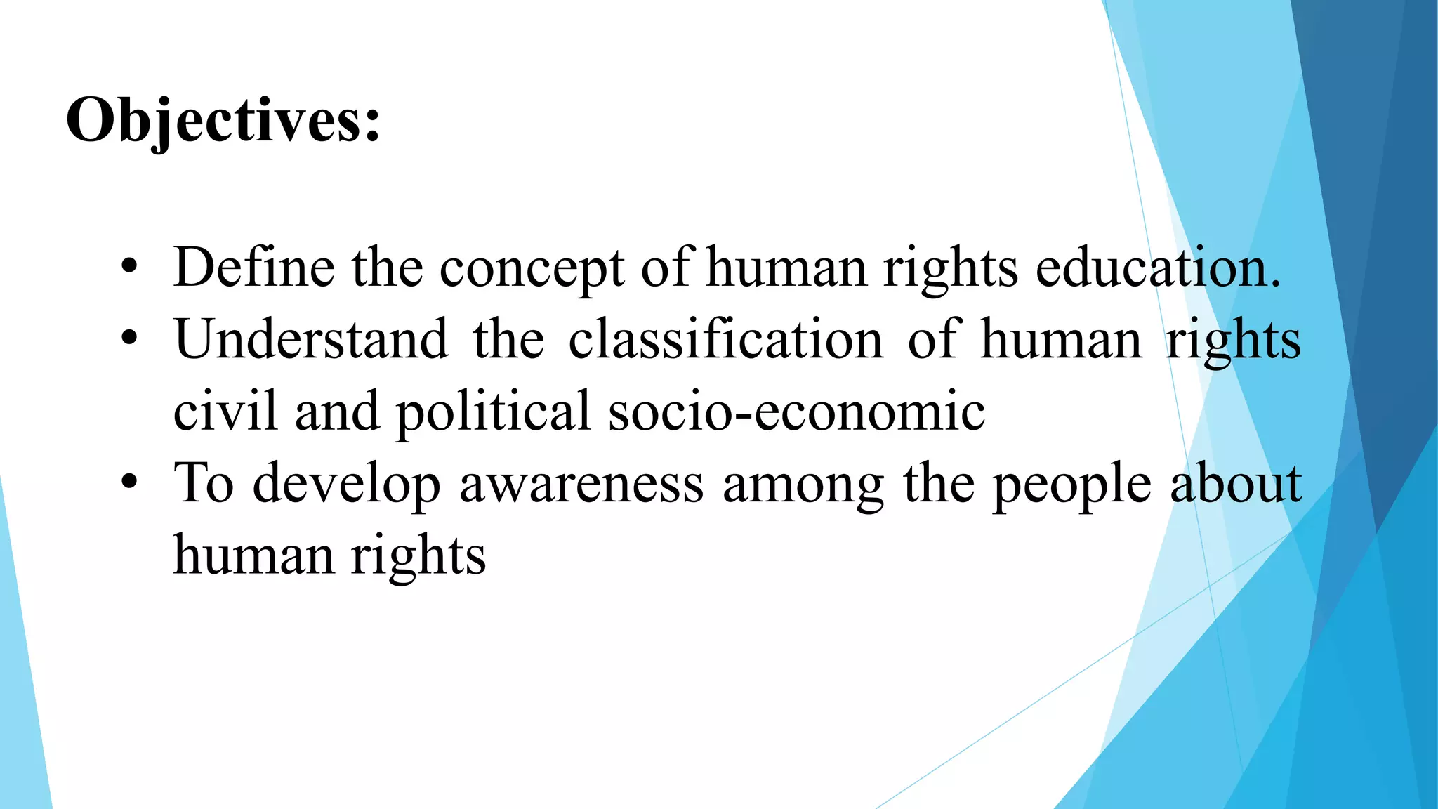 Human rights education | PPTX