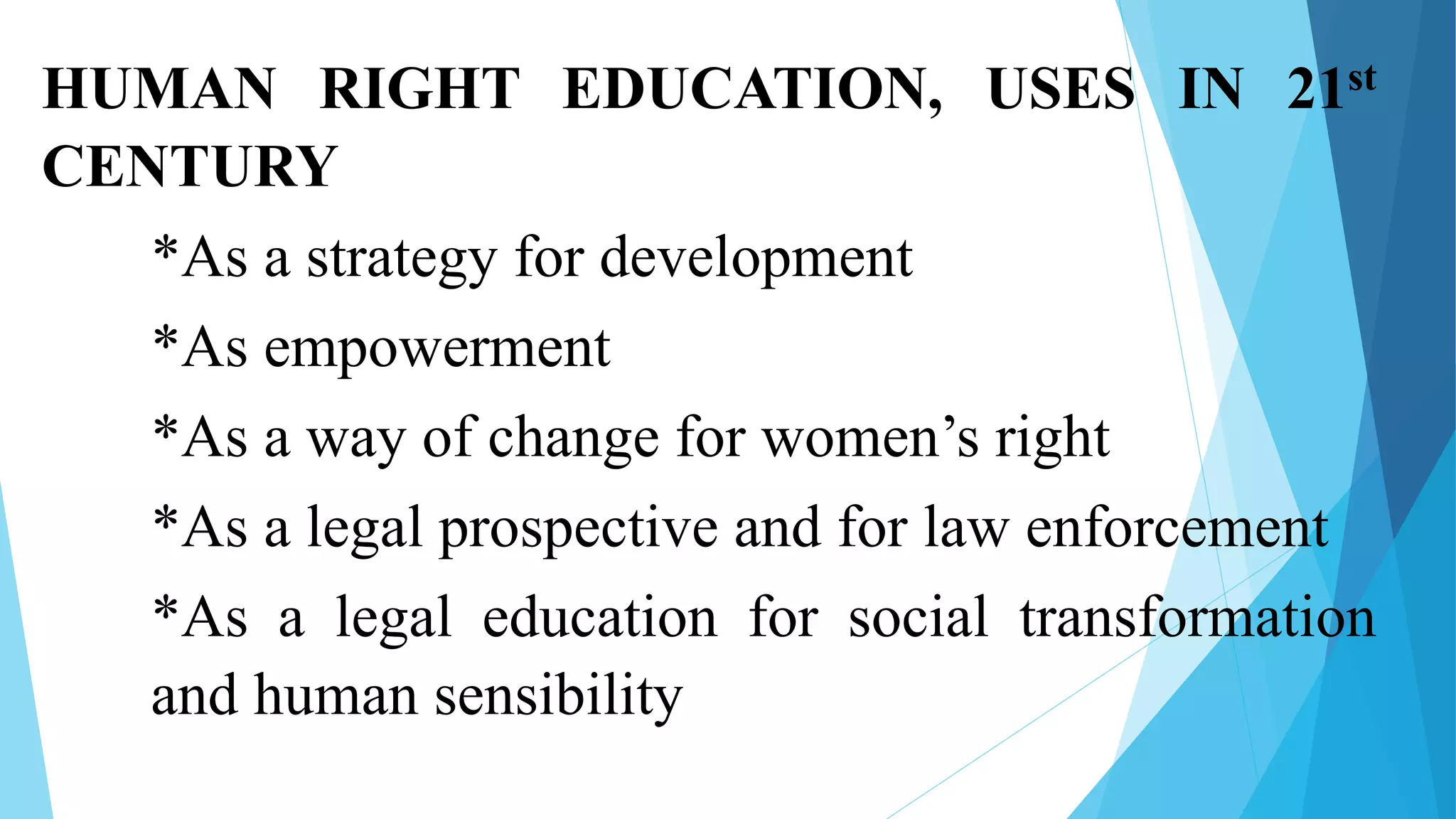 Human rights education | PPTX