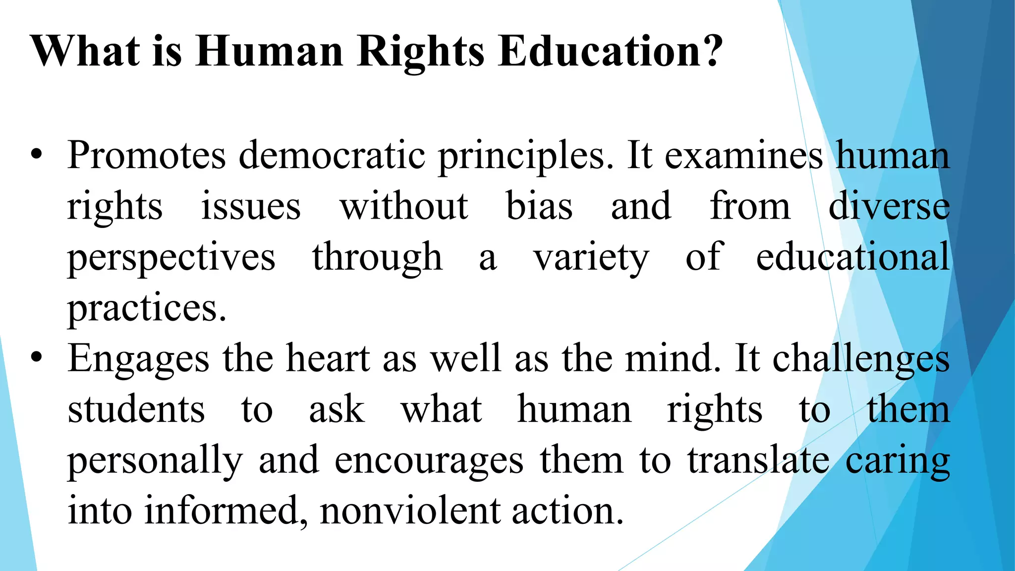 Human rights education | PPTX
