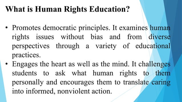 Human rights education | PPTX