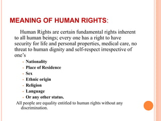 Human rights education | PPTX