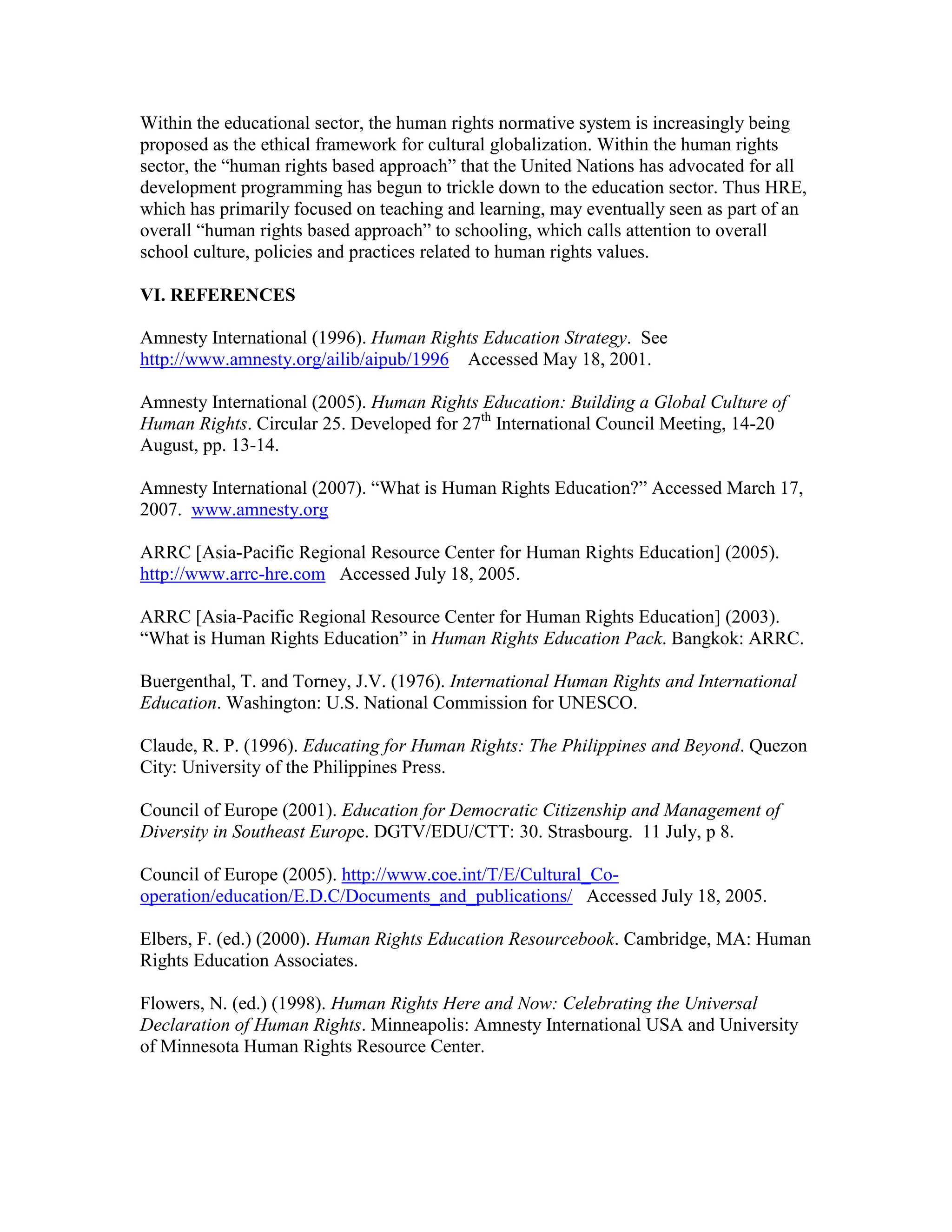 HUMAN RIGHTS EDUCATION | PDF