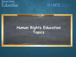 Human rights education (part 3) | PPT