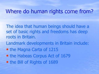 HUMAN RIGHTS IN THE WORLD | PPT