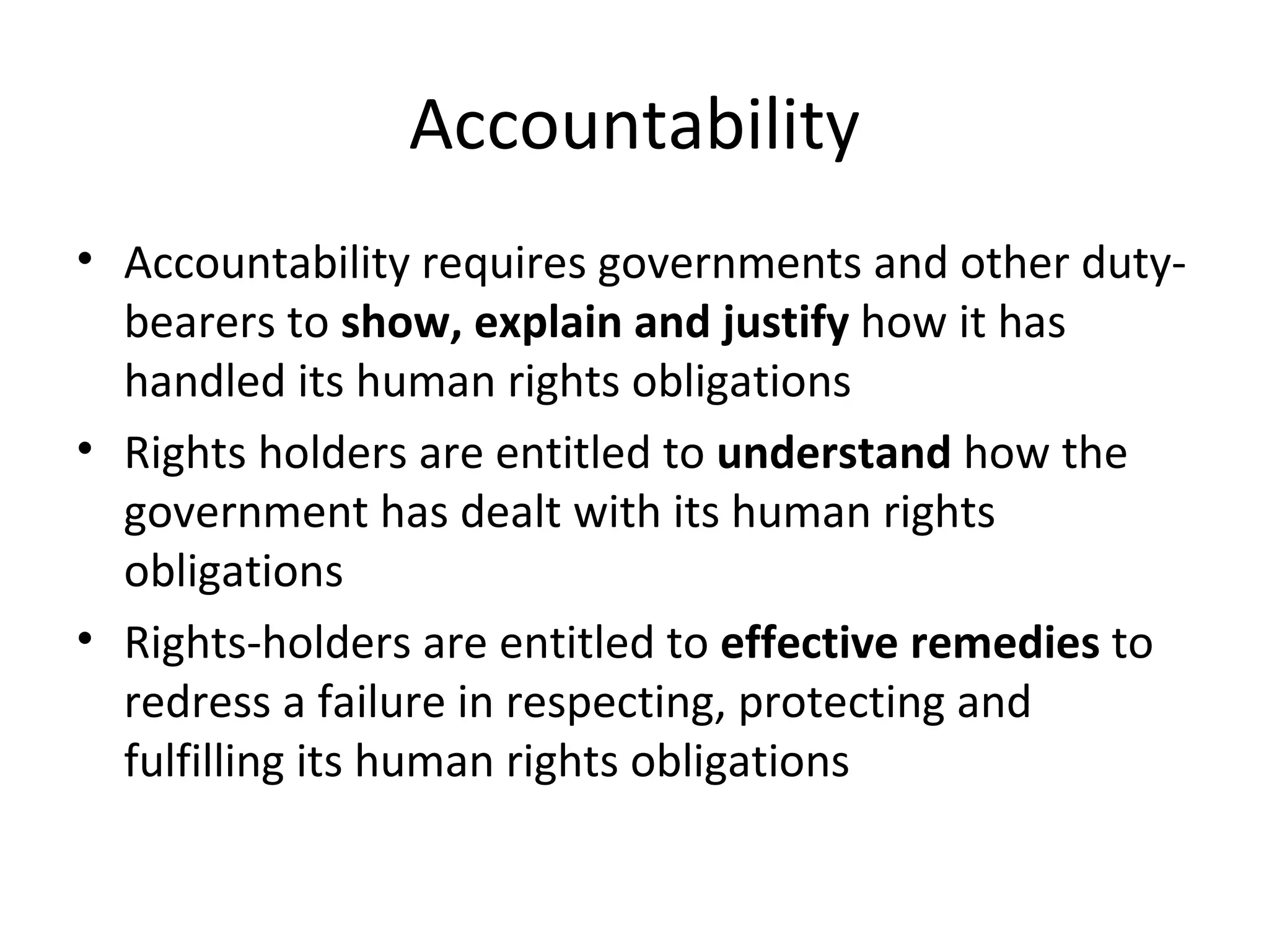 Human Rights Framework Ppt