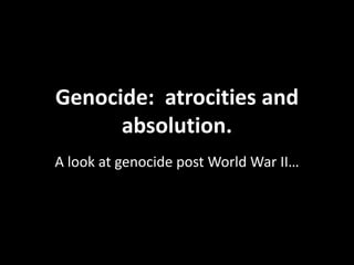 Human rights genocide ppt1.2 | PPT
