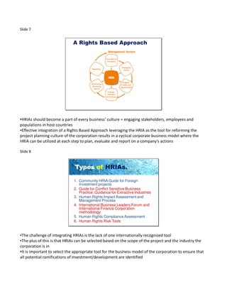 Human Rights Impact Assesments And Corporate Responsibility | PDF