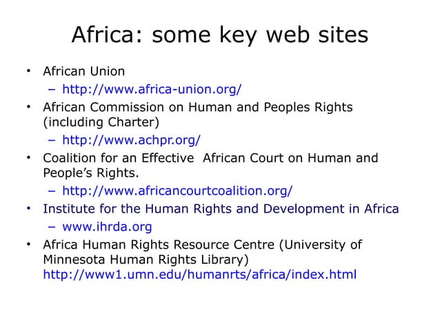 Human rights in africa | PPT