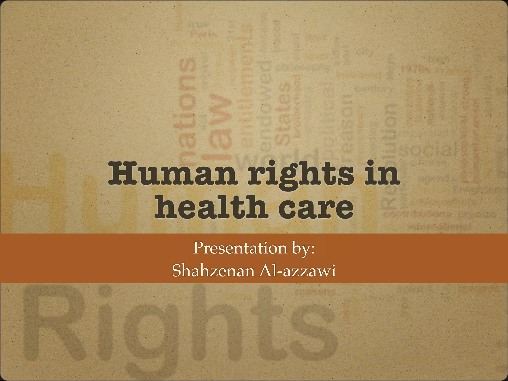 Human rights in health care | PDF
