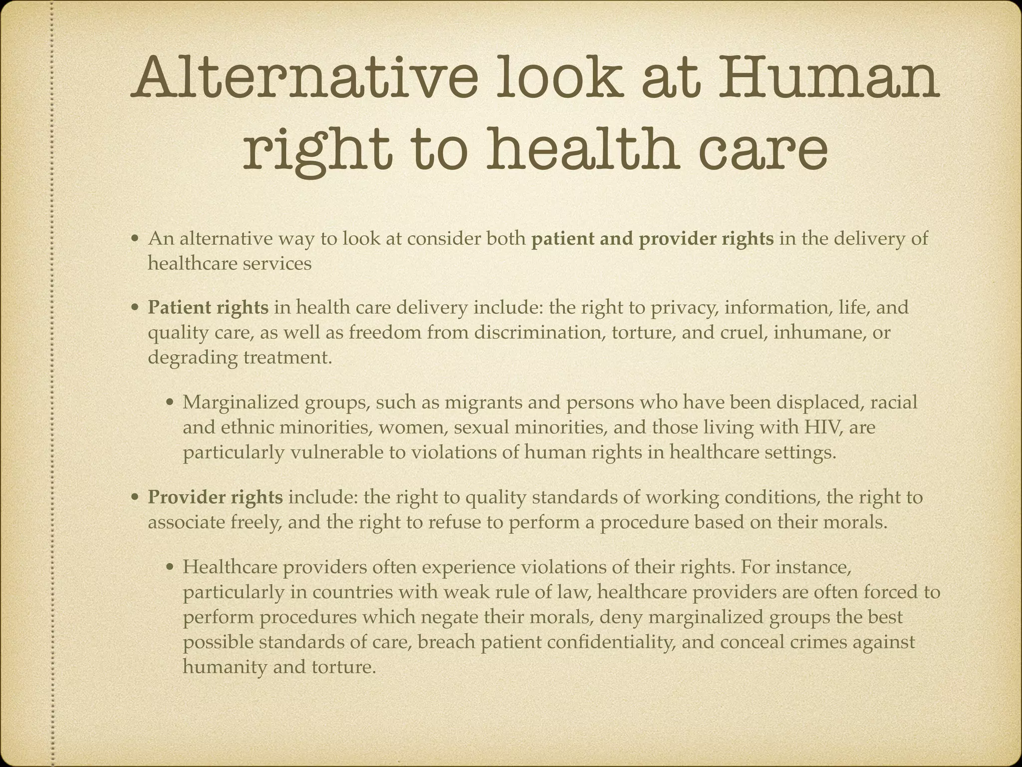 Human rights in health care | PDF