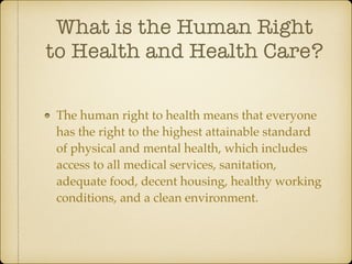 Human rights in health care | PDF