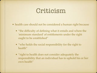 Human rights in health care | PDF