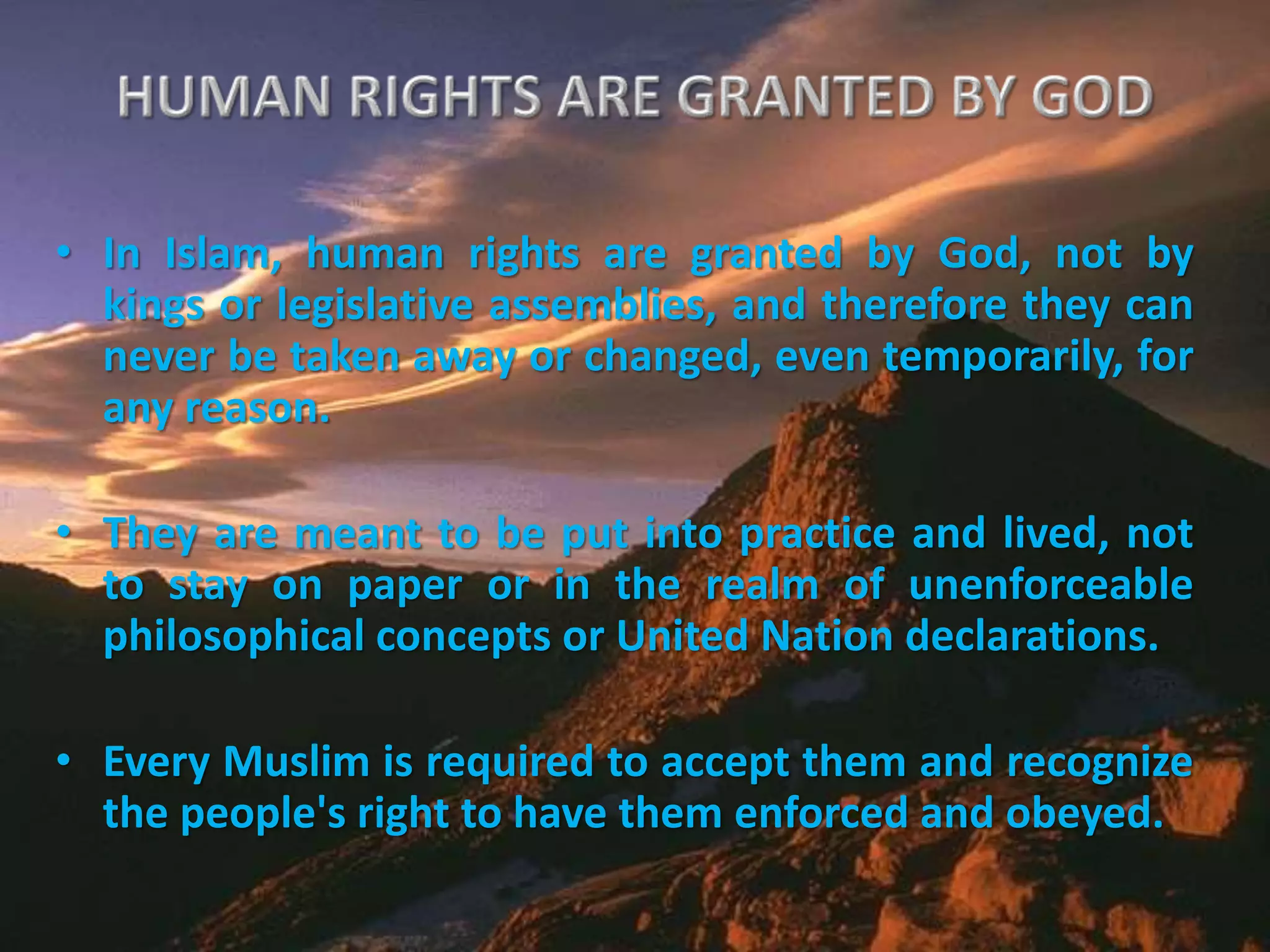 Human Rights in Islam | PPT