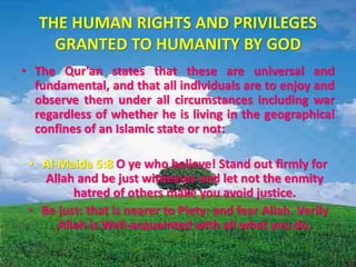 Human Rights in Islam | PPTX