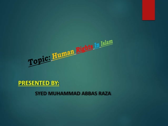 Human rights in islam | PPT