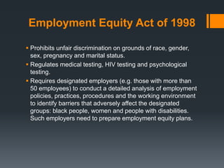 Human Rights in the workplace | PPTX