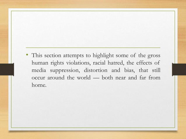 HUMAN RIGHTS ISSUES and CHALLENGES.pptx | Debated Sensitive Social ...