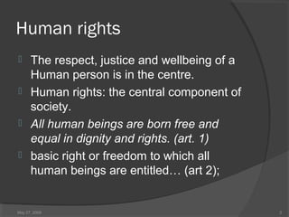Human rights journalism, an overview | PPT