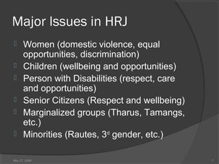 Human rights journalism, an overview | PPT