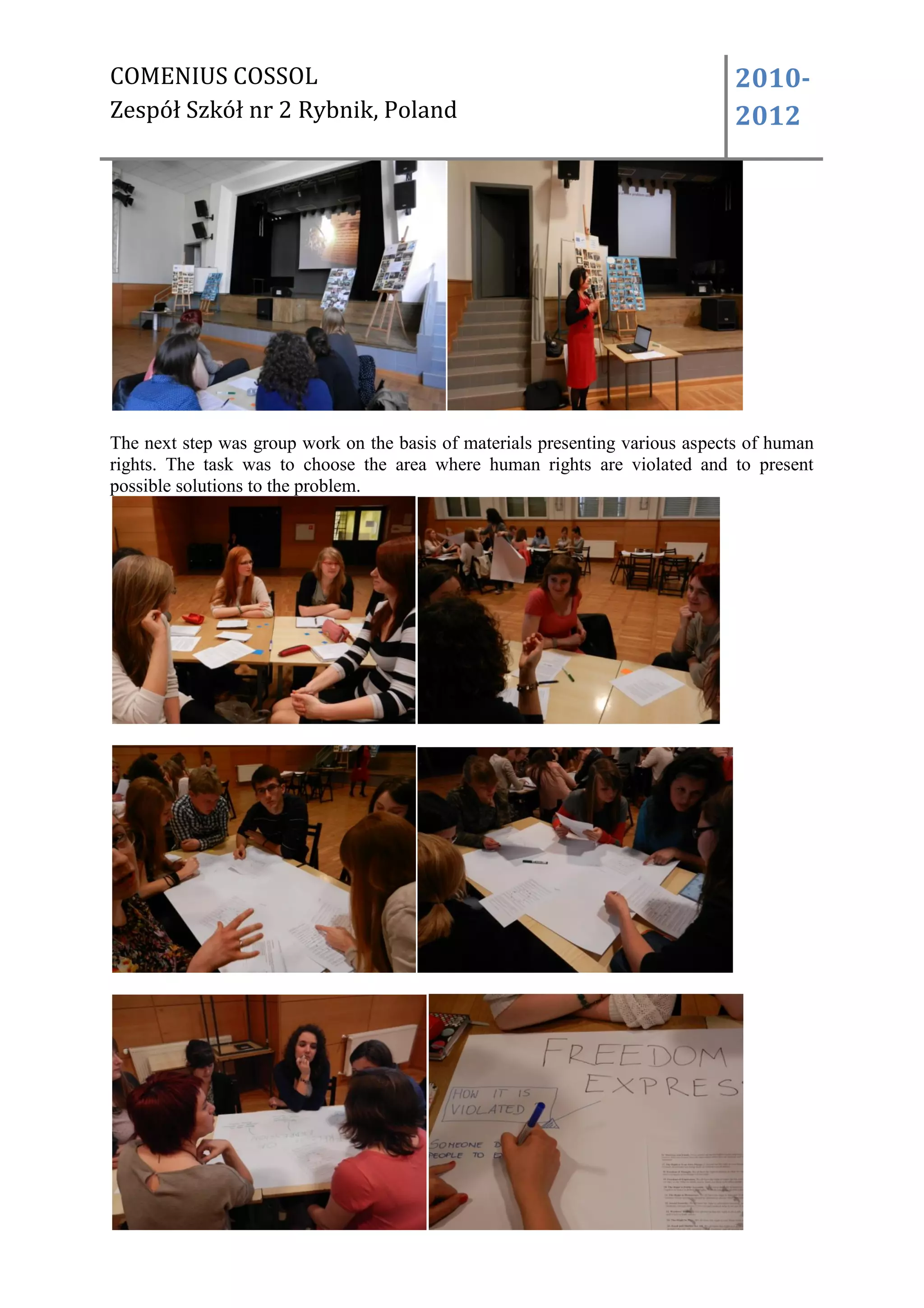 Human rights key competence 6 workshop in rybnik | PDF