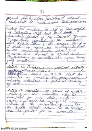 Human rights law final (ll.b. 221). | PDF