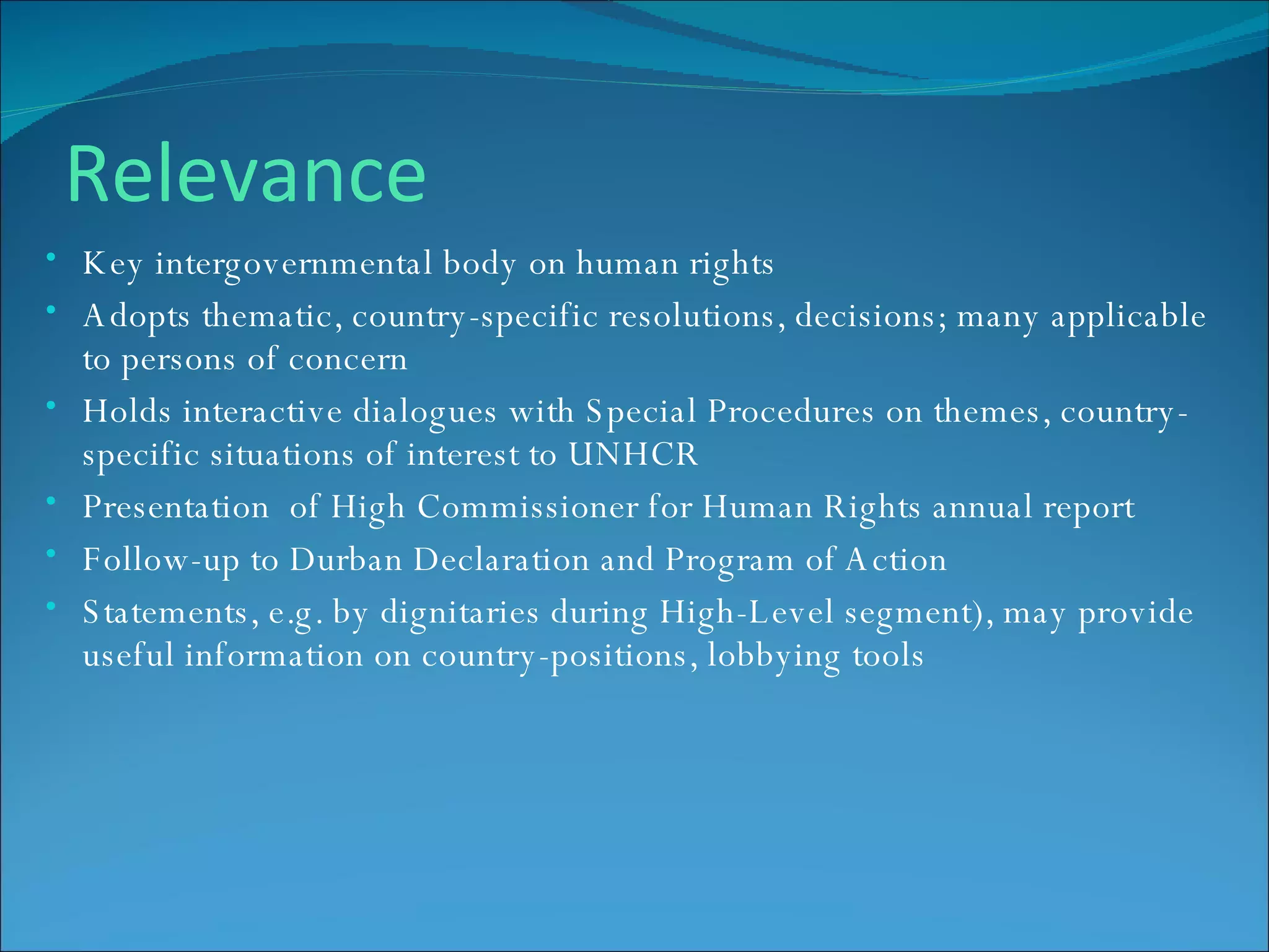 UNHCR Training Package | PPT