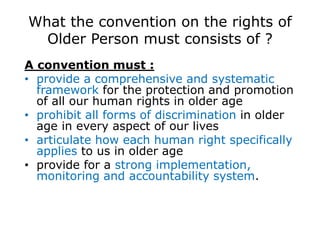 Human rights of older persons | PPTX