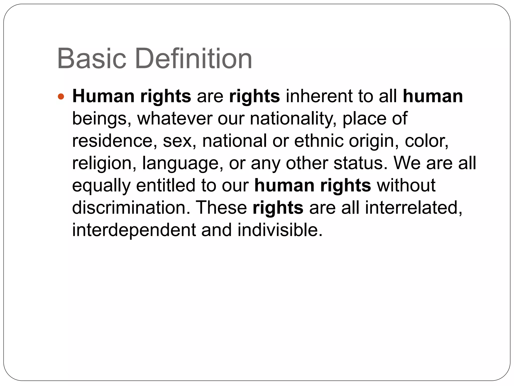 Human rights | PPTX