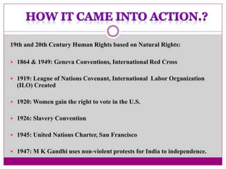 Human rights and its execution's in the world | PPT