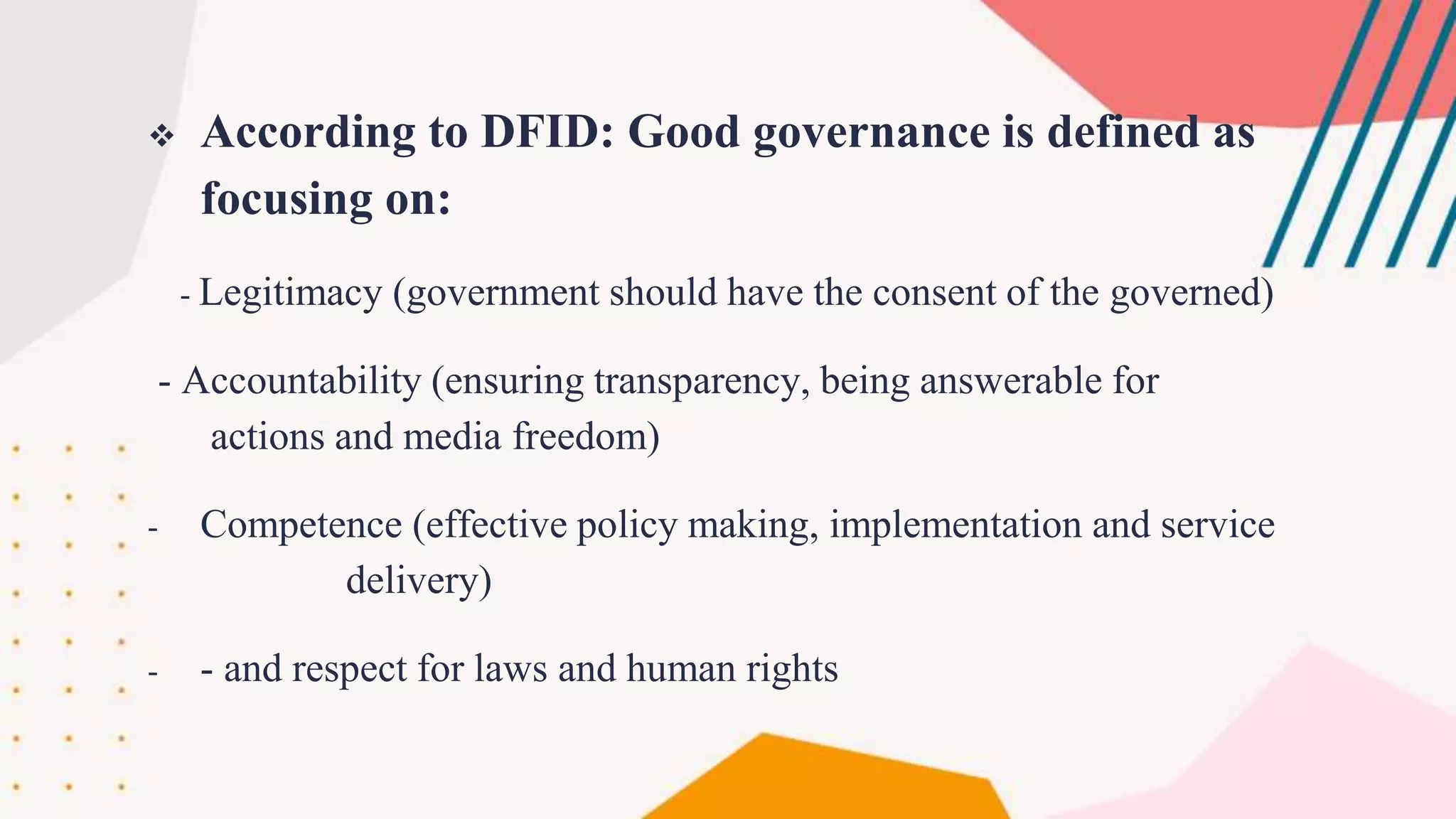 Human rights and good Governance | PPTX