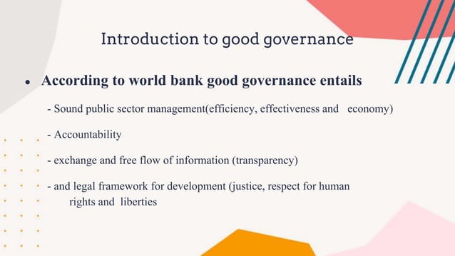 Human rights and good Governance | PPTX