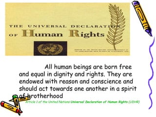 Human rights presentation | PPT