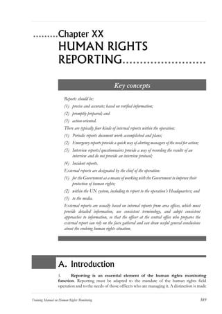 Human Rights Reporting | PDF
