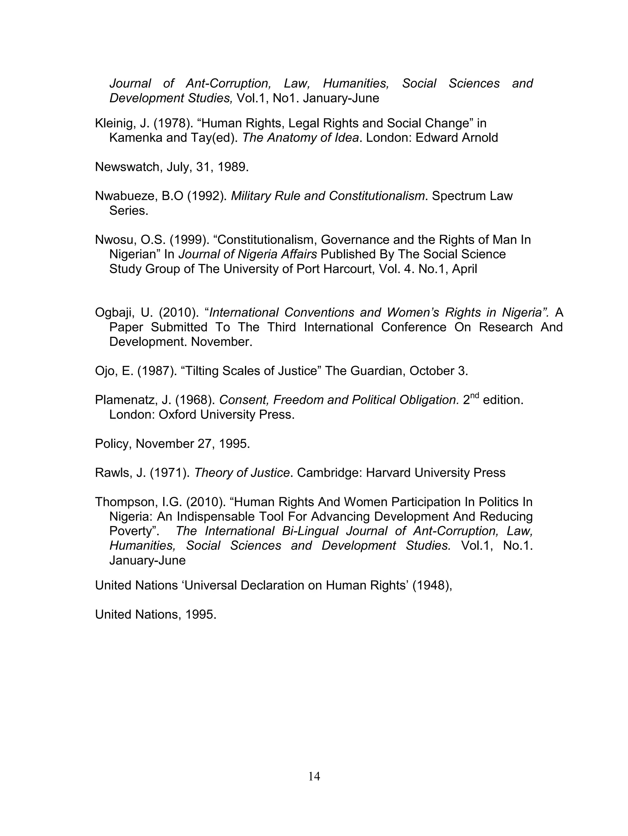 Human rights, rule of law and governance | DOCX