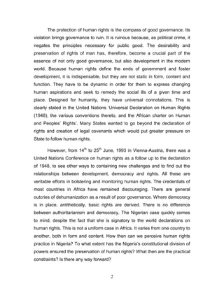 Human rights, rule of law and governance | PDF