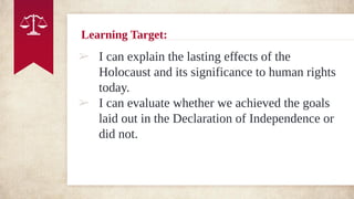 Human rights & the holocaust | PDF