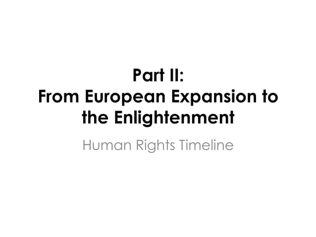 Human rights timeline part 1 | PDF