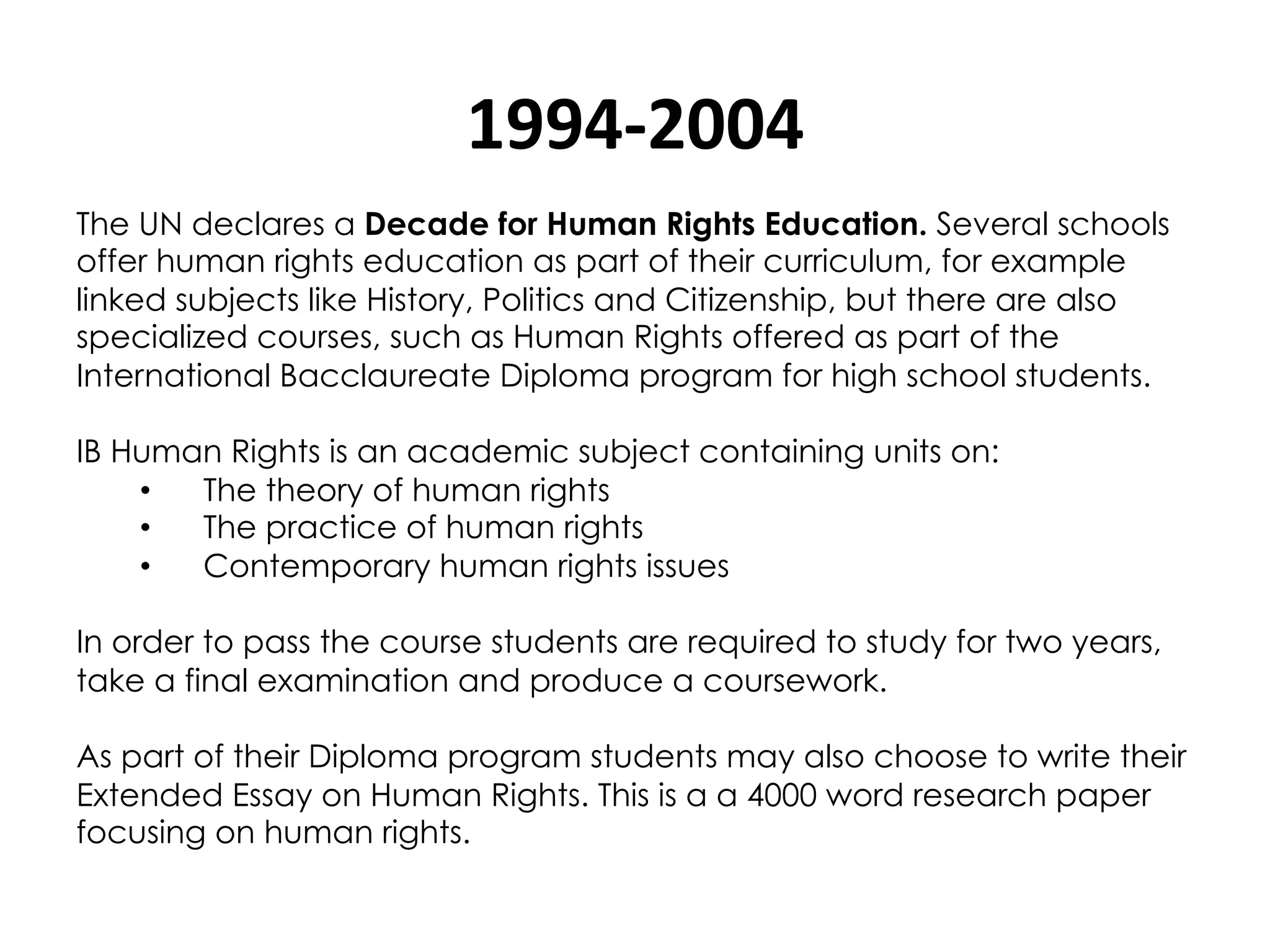 Human rights timeline part 3 | PPT