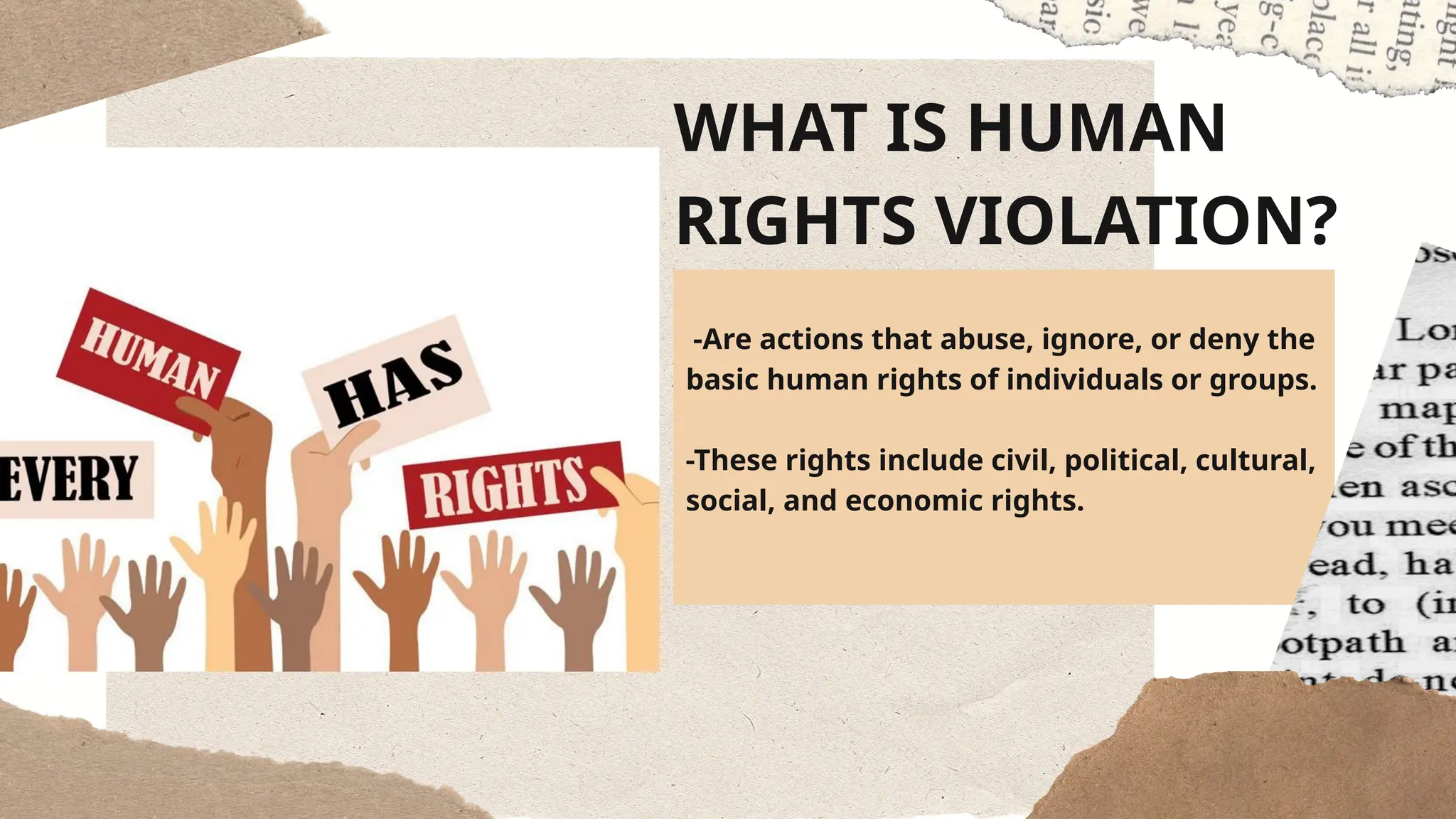 HUMAN RIGHTS VIOLATION report for contemporary world.pptx