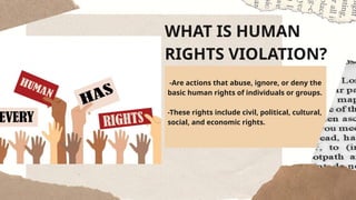 HUMAN RIGHTS VIOLATION report for contemporary world.pptx