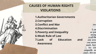 HUMAN RIGHTS VIOLATION report for contemporary world.pptx