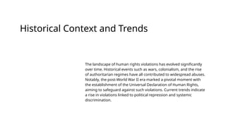 Human Rights Violations.pptx created by nobody | PPTX