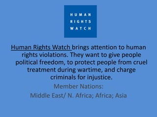 Human rights watch | PPTX