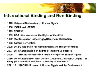 Human Right To Environment Mu 2012 | PPT