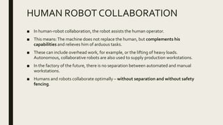Human robot collaboration | PPTX