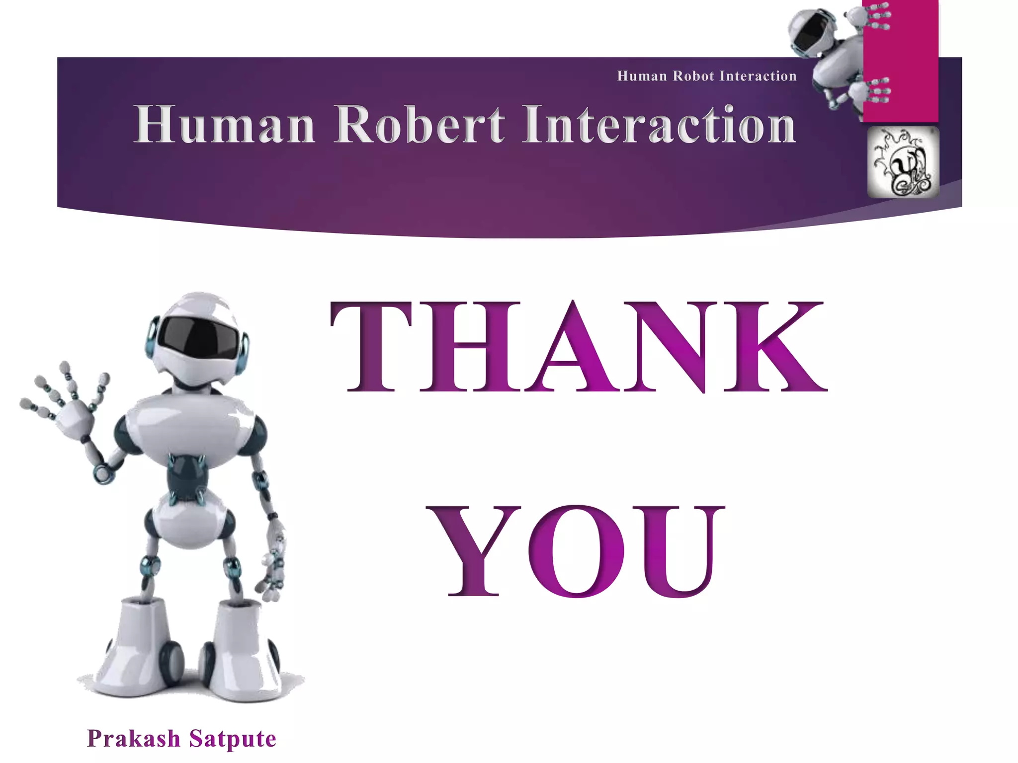Human Robot Interaction Pptx Robotics Technology And Computing